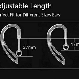 JNSA 4 Pack Earhooks Compatible with Apple AirPods Pro,Anti Slip Anti Drop Ear Hooks, Multi-Angle Adjustment Accessories,2 Pairs(4PCS),Great for Gym and Sport, Transparent