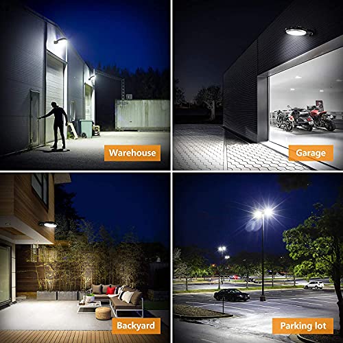 Bellanny 2PCs 100W LED Barn Light, 10000LM 5000K Daylight White Commercial Street Light, Dusk to Dawn IP65 Waterproof Outdoor Security Area Light for Yard, Garage, Patio