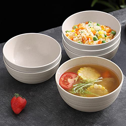 Wheat Straw Dinnerware Sets - Unbreakable Dinnerware Sets,Travel Camping Cutlery Set,Dishwasher Microwave Safe Dinnerware,Plates, Bowls, Cups, Cutlery | Dish Set for 4