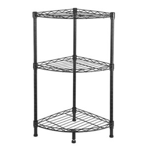 gbnij 3-tier corner wire shelving, for kitchen, living room, study room