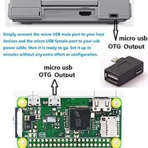 Oassuose 2-in-1 Powered Micro USB OTG Adapter for Fire Stick/Host Devices, Android Smart Phone or Tablet - 2 Pack