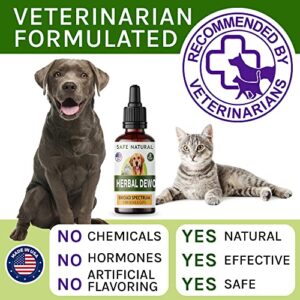 TwoFurFinds Liquid Herbal Cleanse for Cats and Dogs - Homeopathic Control for Pets of All Breeds and Sizes - Puppy and Kitten - USA-Sourced Ingredients - Preventative or Reactive - 2oz