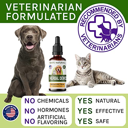 TwoFurFinds Liquid Herbal Cleanse for Cats and Dogs - Homeopathic Control for Pets of All Breeds and Sizes - Puppy and Kitten - USA-Sourced Ingredients - Preventative or Reactive - 2oz