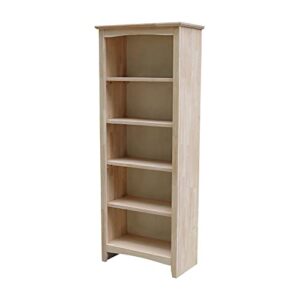 international concepts shaker bookcase - 60 in h