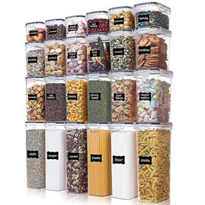 Vtopmart 4 Pcs Cereal Storage Containers and 24 Pcs Food Storage Containers Bundle