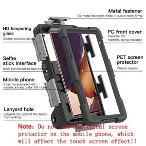 Waterproof Underwater Snorkeling Diving Phone Case for iPhone 11/12/13/14 Pro Max Mini Xr/X/Xs and Samsung Galaxy Note10/9/8/S10/9/8 Ultra Plus Professional [15m/50ft] Photo Video Cover (SG Black)