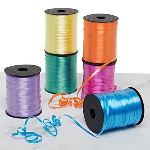 3/8 Crimped Curling Ribbon - Teal - Roll 1