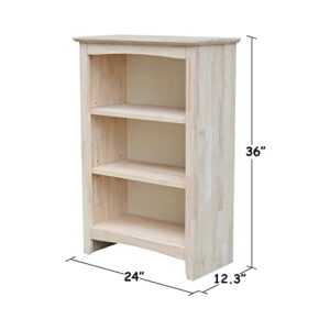 International Concepts Shaker Bookcase - 36 in H