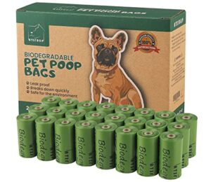 atifbop biodegradable dog poop bags 360 counts 24 rolls, leak proof and thicken dog bags for poop (scented)