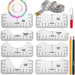 lbttnny 10 packs tshirt ruler guide heat press,t-shirt alignment ruler guide tool cricut maker transfer vinyl htv sewing accessories supplies cricut easy press cricut mug tool (lbttnny tshirt rule)