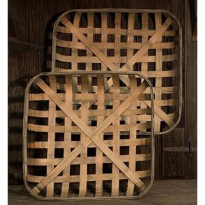 cwi 2set square tobacco baskets