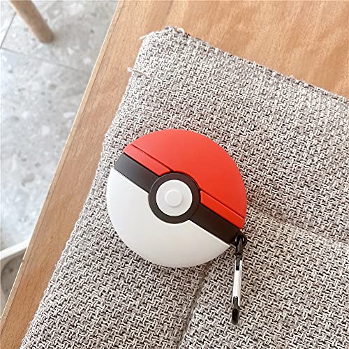 Beats Studio Buds Case Cover 2021,3D Cute Cartoon Cool Premium Silicone Case,for Boys and Girls Beats Studio Buds Shockproof Protective and Skin for Beats Studio Buds Charging Case (Pokeball)