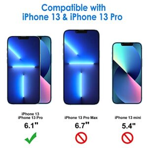 JETech Screen Protector Compatible with iPhone 13 and iPhone 13 Pro 6.1-Inch, Tempered Glass Film, 3-Pack