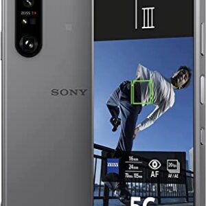 Sony Xperia 1 III XQ-BC72 5G Dual 512GB 12GB RAM Factory Unlocked (GSM Only | No CDMA - not Compatible with Verizon/Sprint) International Version – Frosted Gray