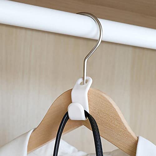 6/12/24 Pcs Clothes Hanger Connector Hooks, Space-Saving Hanger Extender Clips, Cascading Clothes Hooks, Outfit Hangers Suitable for Christmas Home Bedroom Decorations Besokuse