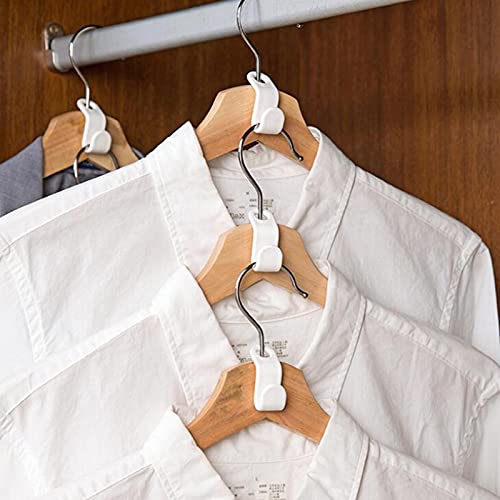 6/12/24 Pcs Clothes Hanger Connector Hooks, Space-Saving Hanger Extender Clips, Cascading Clothes Hooks, Outfit Hangers Suitable for Christmas Home Bedroom Decorations Besokuse