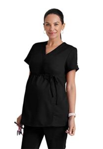 barco grey's anatomy grt094 women's lilah maternity scrub top black m