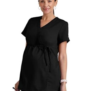 BARCO Grey's Anatomy GRT094 Women's Lilah Maternity Scrub Top Black M