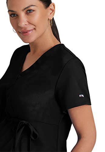 BARCO Grey's Anatomy GRT094 Women's Lilah Maternity Scrub Top Black M