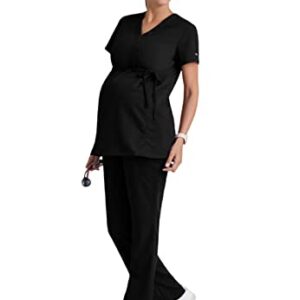 BARCO Grey's Anatomy GRT094 Women's Lilah Maternity Scrub Top Black M