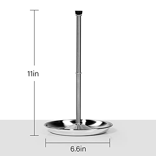 Drincarier Wine Decanter Drying Stand with Silicone Head to Prevent Scratches-Detachable Shelf Decanter Rack Holder with Drip Catching Base, Decanter and Wine Glass NOT Included (Water Plate Type)…