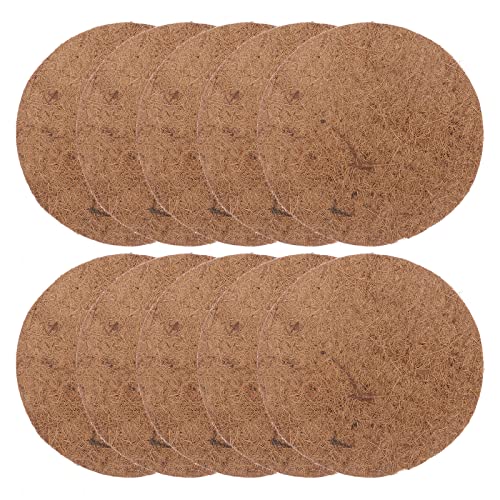 Ipetboom 10Pcs Bird Nesting Pads, Palm Pigeon Breeding Nests Chicken Nesting Pads Birds Nest Mat Egg Pad for Bird Chicken Nesting and Breeding, 21.5x21.5x0.8