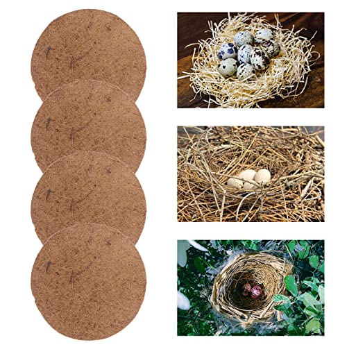 Ipetboom 10Pcs Bird Nesting Pads, Palm Pigeon Breeding Nests Chicken Nesting Pads Birds Nest Mat Egg Pad for Bird Chicken Nesting and Breeding, 21.5x21.5x0.8