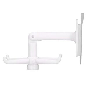 Yosoo Wall Hooks, NoPunch Adhesive Hooks with 6Claw Unique Shape Rotatable Storage Holder for Kitchen Bathroom Living Room(White)