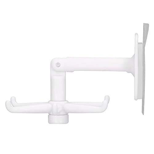 Yosoo Wall Hooks, NoPunch Adhesive Hooks with 6Claw Unique Shape Rotatable Storage Holder for Kitchen Bathroom Living Room(White)