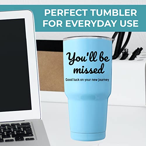 KEDRIAN Farewell Tumbler 30oz, Coworker Leaving Gifts For Women, Farewell Gifts For Coworkers Men, Going Away Gifts For Friends, Goodbye Gifts For Coworkers Women, Happy Retirement Gifts For Women