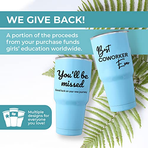 KEDRIAN Farewell Tumbler 30oz, Coworker Leaving Gifts For Women, Farewell Gifts For Coworkers Men, Going Away Gifts For Friends, Goodbye Gifts For Coworkers Women, Happy Retirement Gifts For Women