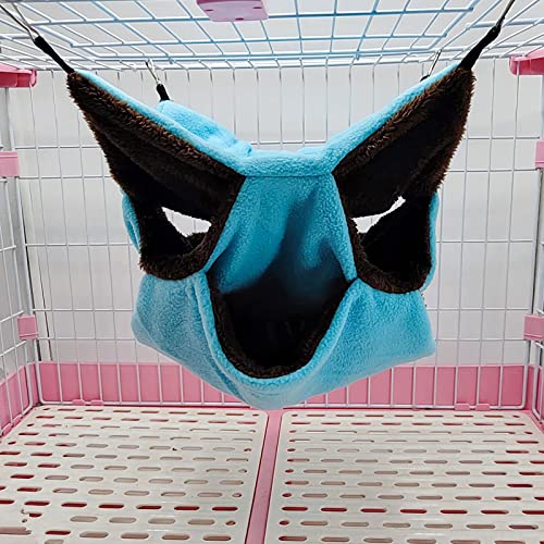 Small Animal Hammock Small Pet Cage Hanging Hammock Swinging Bed Warm Plush 3 Tier Hanging Bed Nap Sack Swing Bag Ferret Squirrel Hamster Rat Playing Sleeping Sugar Glider Squirrel Chinchilla Hideout