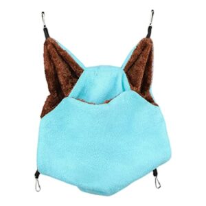 Small Animal Hammock Small Pet Cage Hanging Hammock Swinging Bed Warm Plush 3 Tier Hanging Bed Nap Sack Swing Bag Ferret Squirrel Hamster Rat Playing Sleeping Sugar Glider Squirrel Chinchilla Hideout