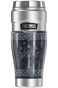 thermos the lord of the rings tree of gondor sigil stainless king stainless steel travel tumbler, vacuum insulated & double wall, 16oz