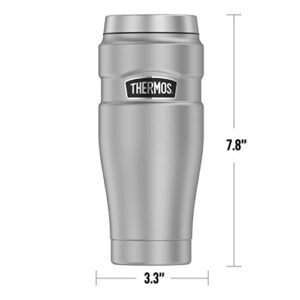 THERMOS The Lord of The Rings Gimli STAINLESS KING Stainless Steel Travel Tumbler, Vacuum insulated & Double Wall, 16oz