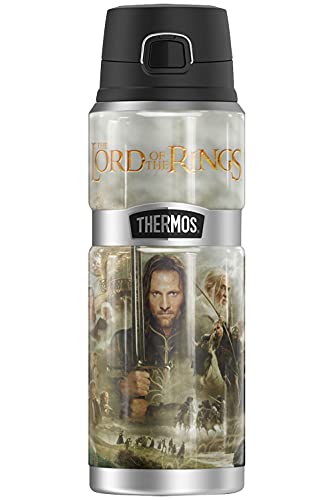 The Lord of The Rings Trilogy Poster THERMOS STAINLESS KING Stainless Steel Drink Bottle, Vacuum insulated & Double Wall, 24oz