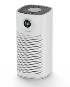 grovpure aspen h13 hepa air purifier with uvc light and air quality indicator, 275 cfm cadr