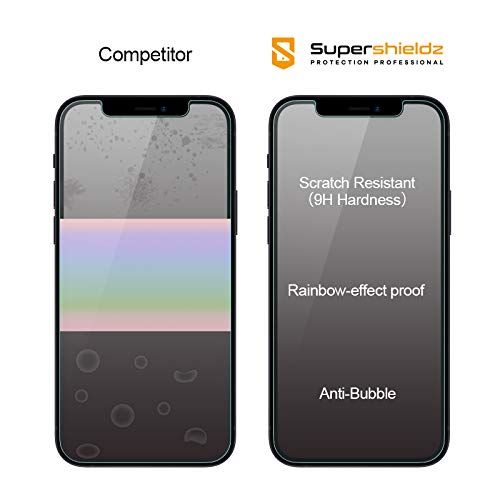 (2 Pack) Supershieldz (Privacy) Anti Spy Screen Protector Designed for Apple iPhone 12 Pro Max (6.7 inch) + Camera Lens [Tempered Glass] Anti Scratch, Bubble Free