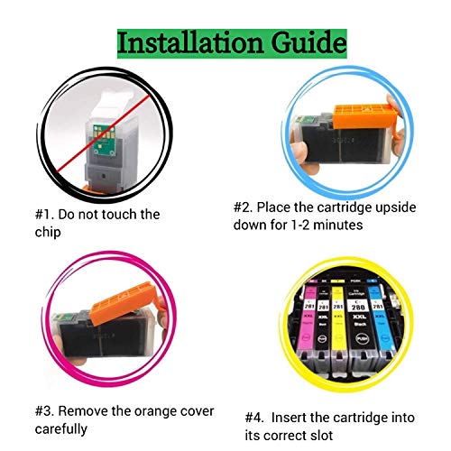 F FINDERS&CO 281 Black Ink Tank Replacement for CLI-281 281 XXL BK to Work with Canon PIXMA TS6320 TR7520 TS8120 TS8320 TR8520 TS9120 (3X 281XXL BK)