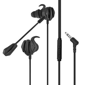 maxell earbuds with detachable boom mic,black,199616