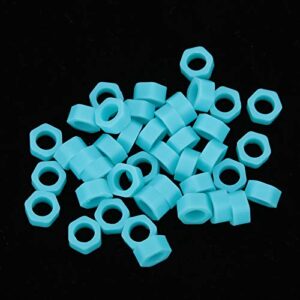 Dental Code Circle, 100Pcs Dental Code Ring Dental Code Circle,100Pcs Silicone Instrument Code Circle Autoclavable For Bar Code Scanners Dentists Material