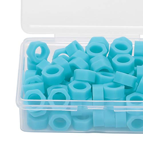 Dental Code Circle, 100Pcs Dental Code Ring Dental Code Circle,100Pcs Silicone Instrument Code Circle Autoclavable For Bar Code Scanners Dentists Material