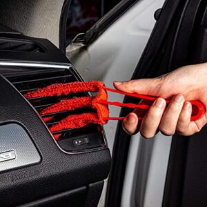 Soft Microfiber Car Duster Exterior Scratch Free Multipurpose Duster with Extendable Handle Duster for Car, Truck, SUV, RV and Motorcycle