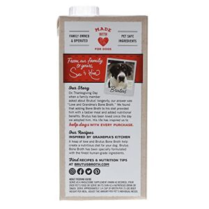 Brutus Bone Broths Beef Bone Broth Wet Dog Food, 32 oz.