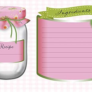 Mason Pink Recipe Card Pack of 40 Cooking Baking Fun Recipe Card Canning 4x6 Mason Jar