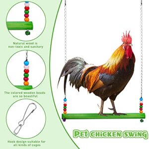 5 Pcs Chicken Toys Set for Hens Chicken Bird Hanging Swing Ladder Toys for Coop Accessories Chicken Pecking Toys Veggies Skewer Vegetable Fruit Hanging Feeder Bag for Chicks Pet Parrots Stress Relief