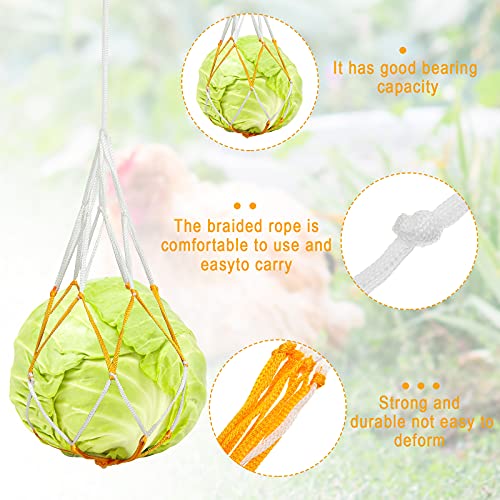 5 Pcs Chicken Toys Set for Hens Chicken Bird Hanging Swing Ladder Toys for Coop Accessories Chicken Pecking Toys Veggies Skewer Vegetable Fruit Hanging Feeder Bag for Chicks Pet Parrots Stress Relief