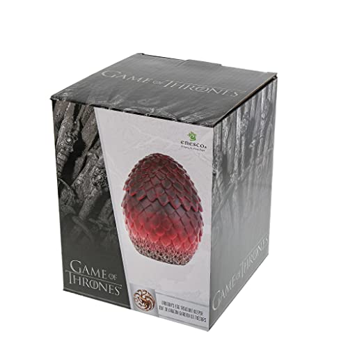 Department 56 Game of Thrones Drogon's Egg Keepsake Holder Trinket Box, 4.92 Inch, Red