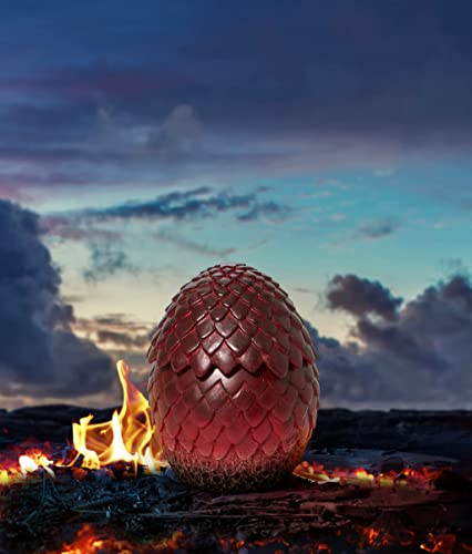 Department 56 Game of Thrones Drogon's Egg Keepsake Holder Trinket Box, 4.92 Inch, Red