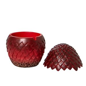 Department 56 Game of Thrones Drogon's Egg Keepsake Holder Trinket Box, 4.92 Inch, Red